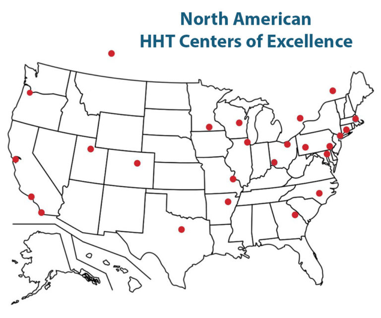 HHT Centers Map - CureHHT