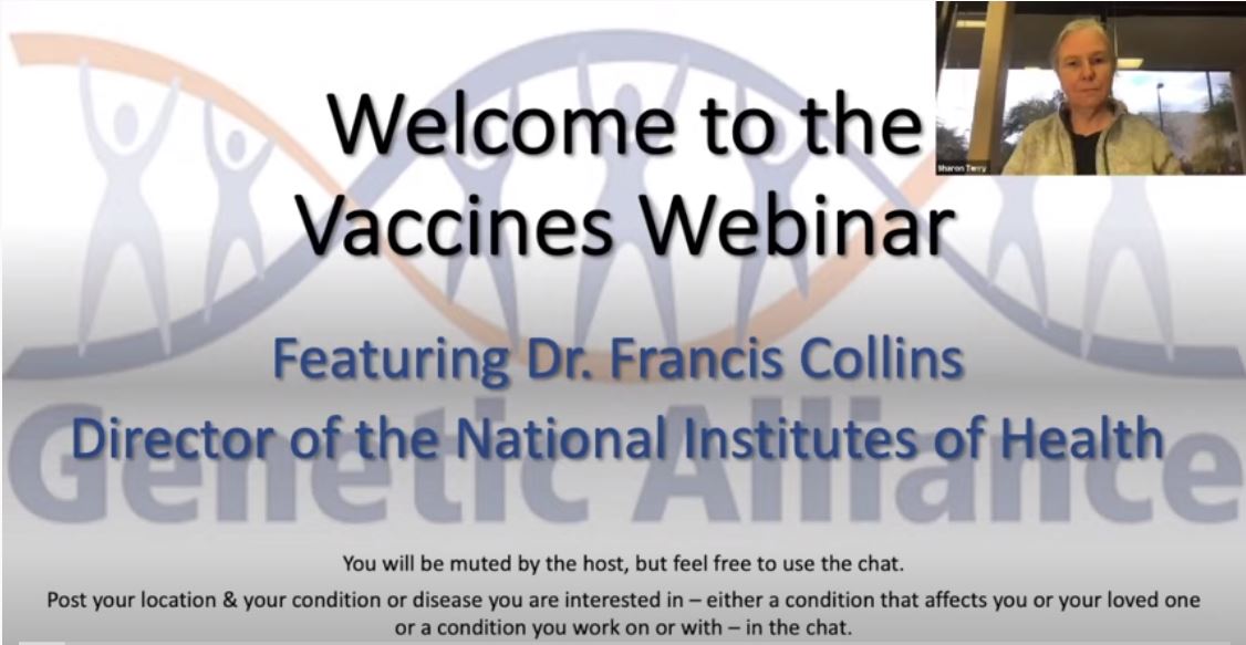 NIH & Genetic Alliance - Coronavirus Vaccines (Recorded) - CureHHT