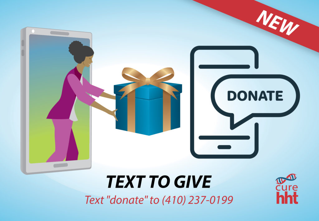 NEW! Text to Give - CureHHT