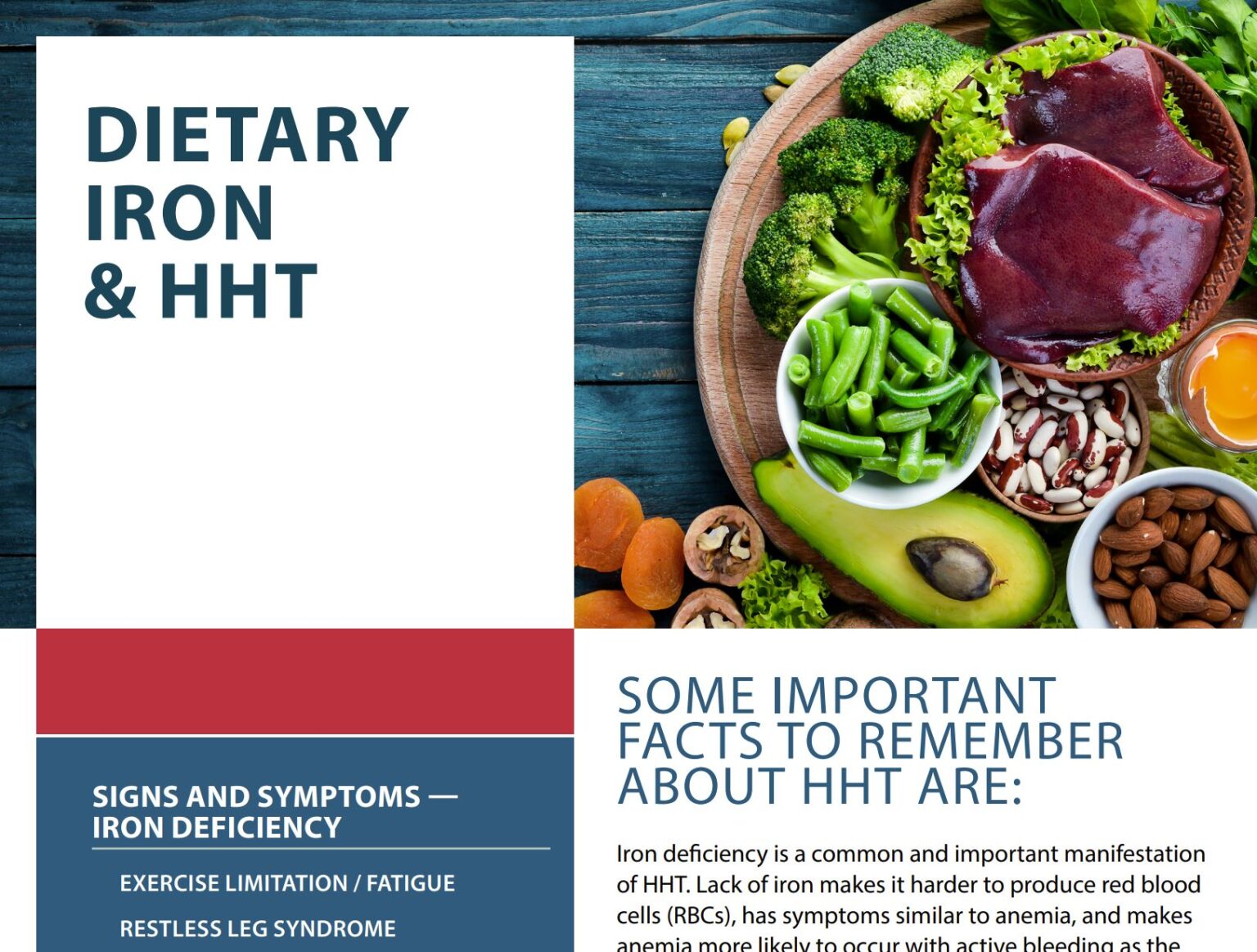 Dietary Iron & HHT - CureHHT